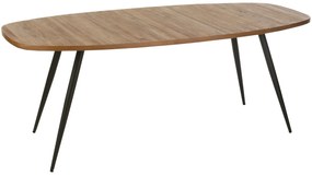 OnaDnes -20% Hnědý dřevěný jídelní stůl J-line Tooky 200 x 90 cm