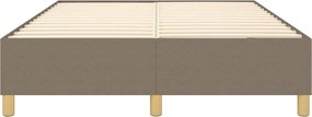 Rám postele s boxspringem taupe 140 x 200 cm textil 3120965