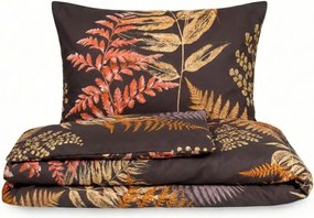 Saténové povlečení LUXURY COLLECTION KAPRADÍ hnědé - 1x 140/220, 1x 70/90cm