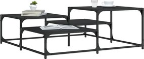 vidaXL Konferenční stolek 107x107x40 cm kompozitní dřevo [837753] Barva: Černá