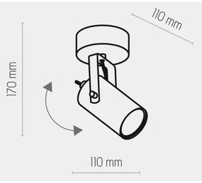Bodové svítidlo REDO 1xGU10/10W/230V černá