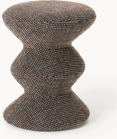 Kulatý čalouněný puf Zig Zag