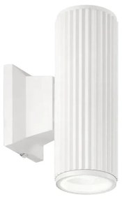 Ideal Lux - Venkovní nástěnné svítidlo BASE 2xGU10/28W/230V IP44 bílá