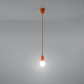 Sollux Lighting Závěsné svítidlo DIEGO 1 oranžové
