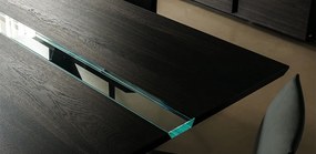 Jídelní stůl River černý/pálený dub, Cattelan Italia - Velikost A - Velikost B - Velikost C