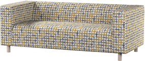Potah na pohovku IKEA Klippan 2-místná barva modrá látka pletený vzor, vzorované