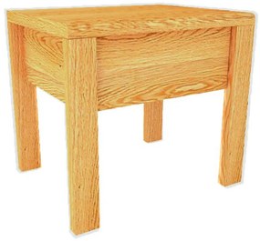 Dřevěný noční stolek z masivu STONE - Provedení masiv Buk nebo za příplatek Dub, Jasan
