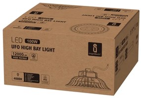 Aigostar - LED Průmyslové svítidlo UFO HIGHBAY LED/100W/230V 4000K IP65