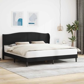 Rám postele s čelo Černá 180 x 200 cm Umělá kůže 3414689