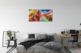 Obrazy na plátně Nepravidelné barevné proužky fraktály 125x50 cm