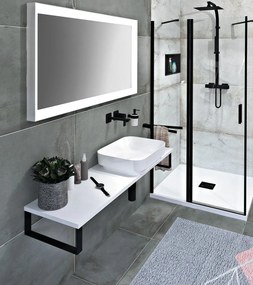 Sapho PLATO deska Rockstone 1100 x 24 x 360 mm bílá mat PL116-0101