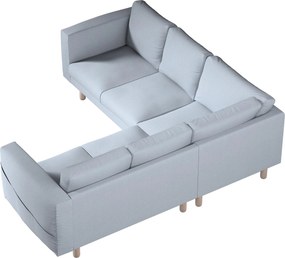 Potah na pohovku IKEA Norsborg rohová 4-místná barva modrá látka pletený vzor