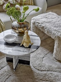 BLOOMINGVILLE Konferenční stolek ROSITO bílý mramor Ø61 cm 82065380