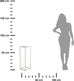 STOJAN NA KVĚTINÁČ SIMPLE 70X24X24 CM BÉŽOVÁ