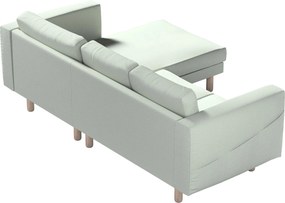 Potah na pohovku IKEA Norsborg 3-místná se šezlongem barva modrá látka pletený vzor