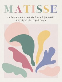 Obrazová reprodukce Danish Pastel Cut Out Abstract Pattern (1/3) - Henri Matisse Inspiré, (30 x 40 cm)