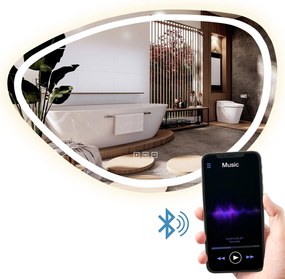 Tutumi Rea Fog, LED koupelnové zrcadlo 100x70cm s bluetooth, HOM-05516