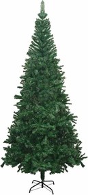 Umělý vánoční stromek s LED a sadou koulí L 240 cm zelený 3077491
