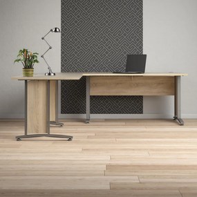 FALCO Rohový psací stůl Office 80400/72 dub sonoma/silver grey