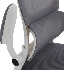 Ergonomická kancelářská židle IMPERIAL - šedá síťovina