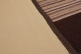 Associated Weavers, Protiskluzový běhoun na míru Carnaby 41, šíře 80 cm, hnědá, chodba / předsíň