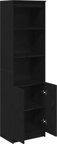 Vysoká deska Černý dub 50x35x180 cm Dřevěná konstrukce 3328463