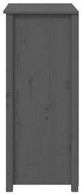 Skříň highboard šedá 83 x 41,5 x 100 cm masivní borové dřevo,  823516