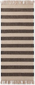 Černý/krémový oboustranný/ručně tkaný jutový běhoun 80x300 cm Playa – Hanse Home