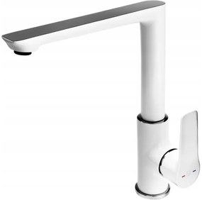 F-Design Avanza, stojánková dřezová baterie, chromová-bílá, FD1-A01-4-31
