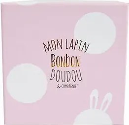 Doudou Dárková sada - Sada botiček s chrastítky králíček růžový 0-6 mě