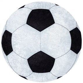 Dywany Łuszczów Dětský kusový koberec Junior 51553.802 Football ROZMĚR: 120x120 (průměr) kruh