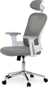 Kancelářská židle KA-K2031 GREY, houpací mechanismus, šedá (64 x 61) cm