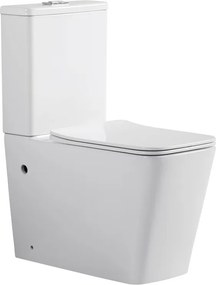 Erga Jotta, WC kombi mísa 640x365x820 mm, Rimless + toaletní sedátko, bílá lesklá, ERG-V03-JOTTA-RIM-WH