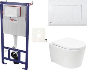 Závěsný WC set do lehkých stěn / předstěnová SAT BREVIS SIKOSSBRTOR20K