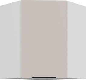 COMO | horní kuchyňská skříňka 60x60 GN-72 1F (45°) rohová s policemi | 60x60 cm | bílá/kašmír