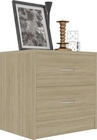 vidaXL Noční stolek 40 x 30 x 40 cm kompozitní dřevo [801041] Barva: kouřový dub