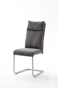 Židle Pia Barva: tkanina antiklook - šedá