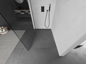 Mexen Kioto, sprchová zástěna Walk-In 65 x 200 cm, 8mm čiré sklo, grafitový profil, 800-065-101-95-00