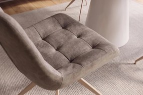 Designová židle Amiyah taupe / béžová