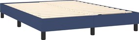 Rám postele s boxspringem modrý 140 x 200 cm textil 3120522