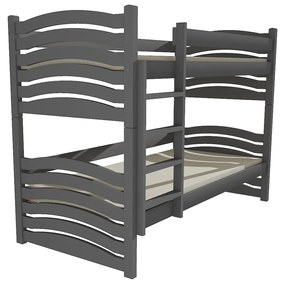 Patrová postel PP 024 80 x 200 cm - šedá