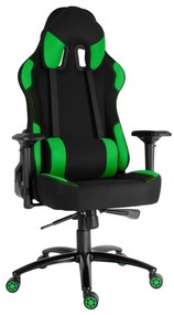 Herní židle NEOSEAT GAMER TEX černo-zelená