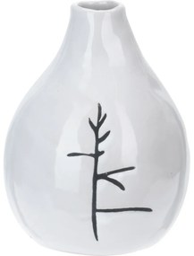 Porcelánová váza Art s dekorem větvičky, 11 x 14 cm