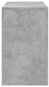 Hnízdové konferenční stolky 3 ks betonově šedé dřevotříska - Default Title