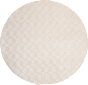 Obsession, Kusový koberec Diamond Cut 800 Cream kruh, 200x200 (průměr) kruh, béžová, ložnice