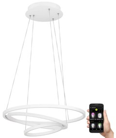 Eglo 900478 - LED Stmívatelný lustr na lanku LOBINERO-Z LED/43,2W/230V bílá 900478