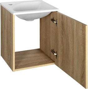 Aqualine Aqualine, ZOJA/KERAMIA FRESH umyvadlová skříňka 40x50x32cm, dub platin, 51048DP