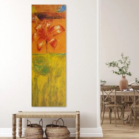 Obraz na plátně Květ lilie jako malovaný - 40x120 cm