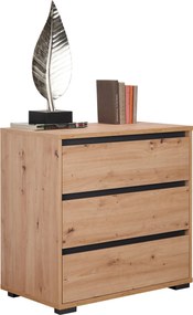 XXXLutz KOMODA, antracitová, barvy dubu, 80/79/48 cm Carryhome - Široké komody - 000003003301