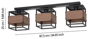 Eglo 43804 - Stropní svítidlo EVESHAM 3xE27/40W/230V